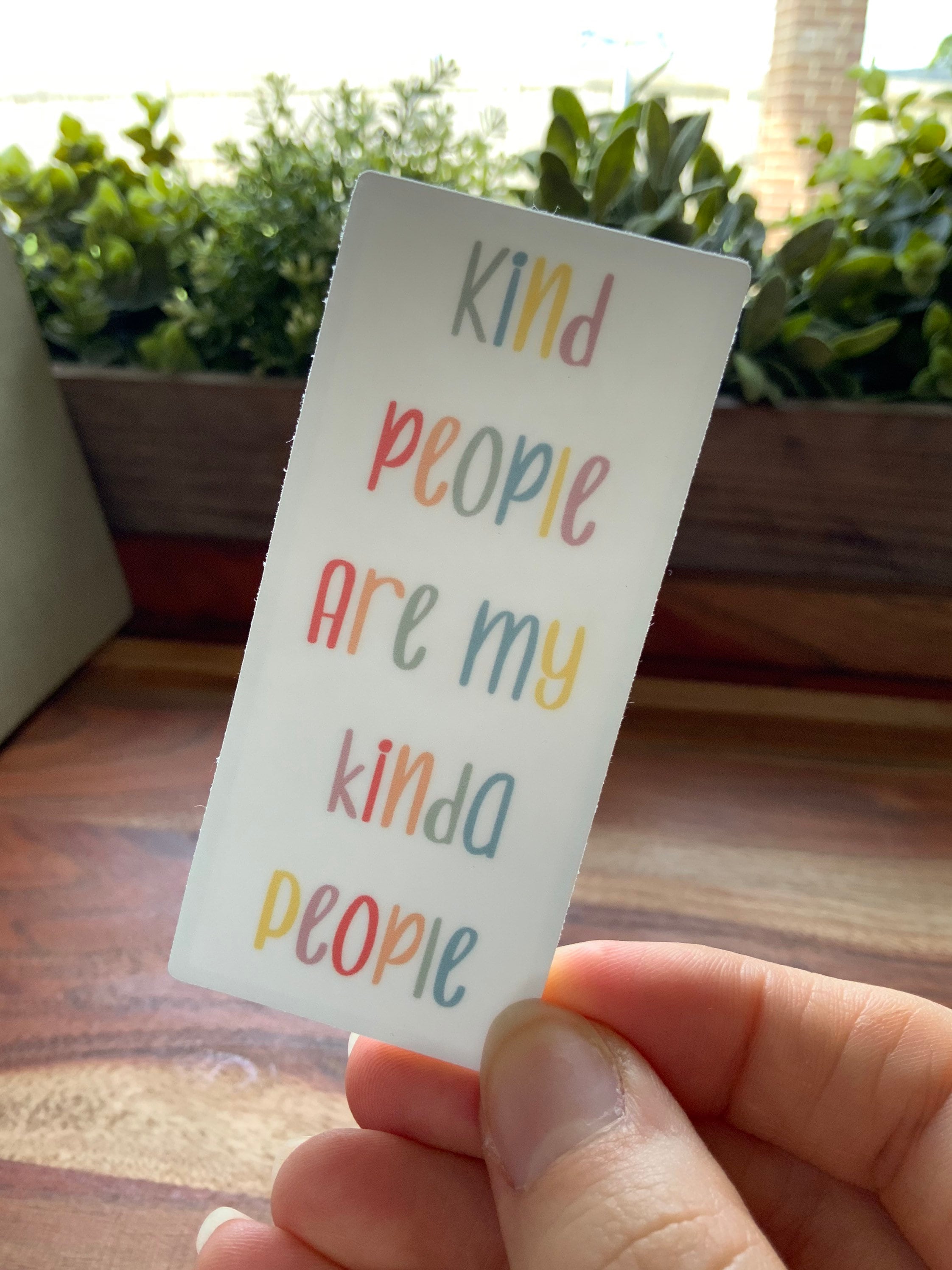 Kind People Quote Vinyl Sticker - Etsy UK