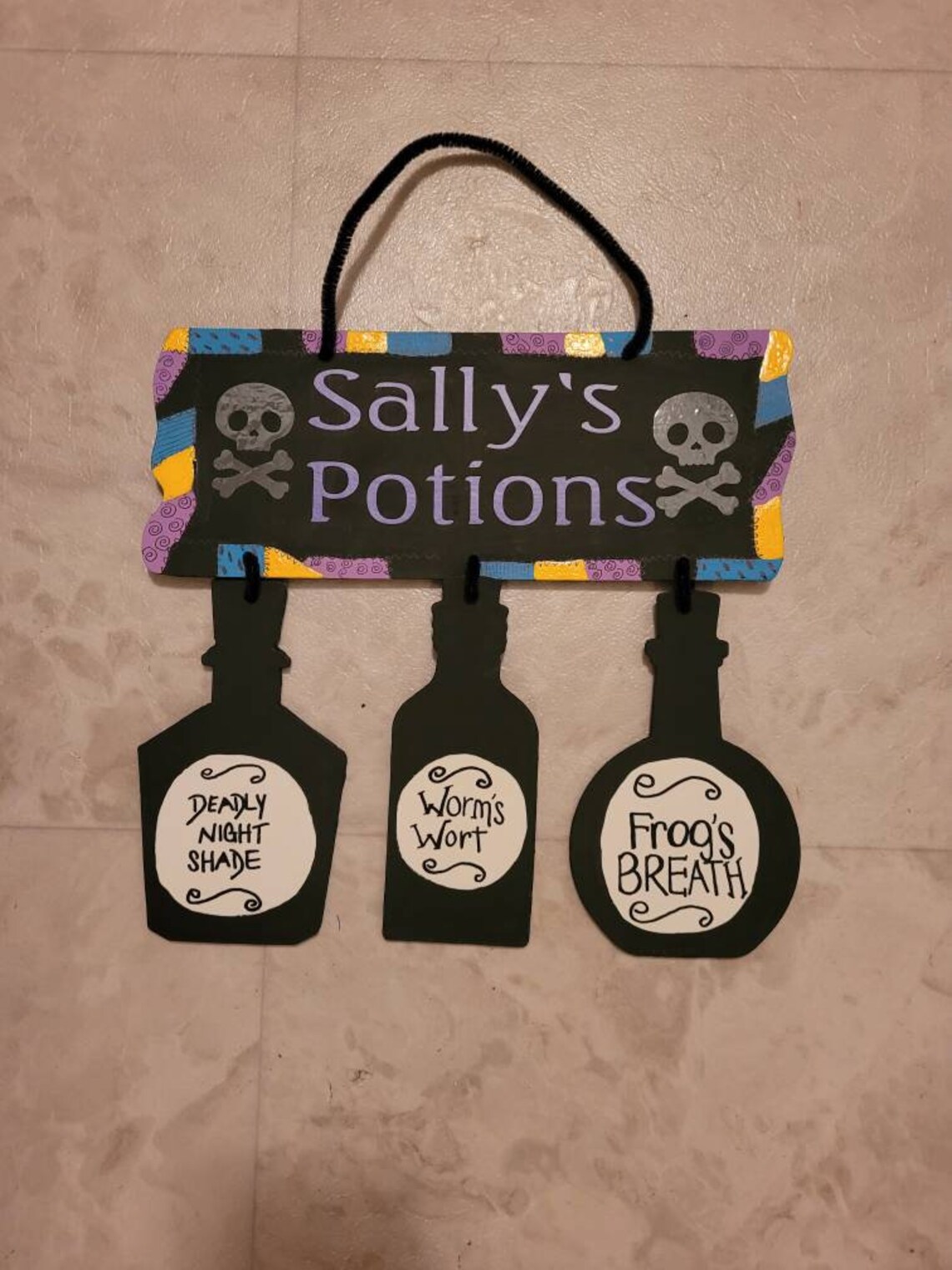 Sally's Potions Signage From the Nightmare Before - Etsy