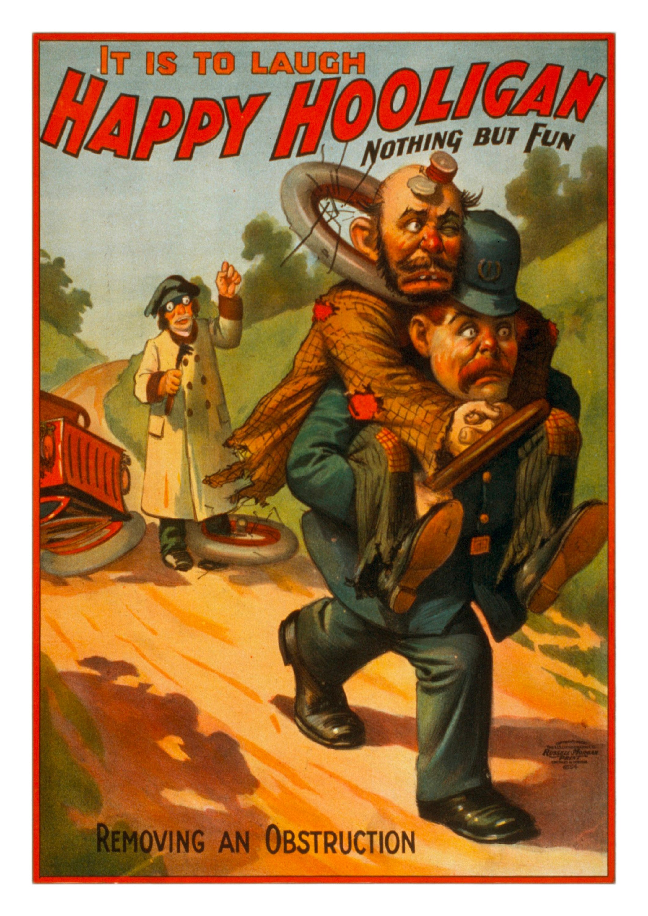 Vintage Broadway Poster Happy Hooligan DIY PRINTABLE Digital INSTANT ...