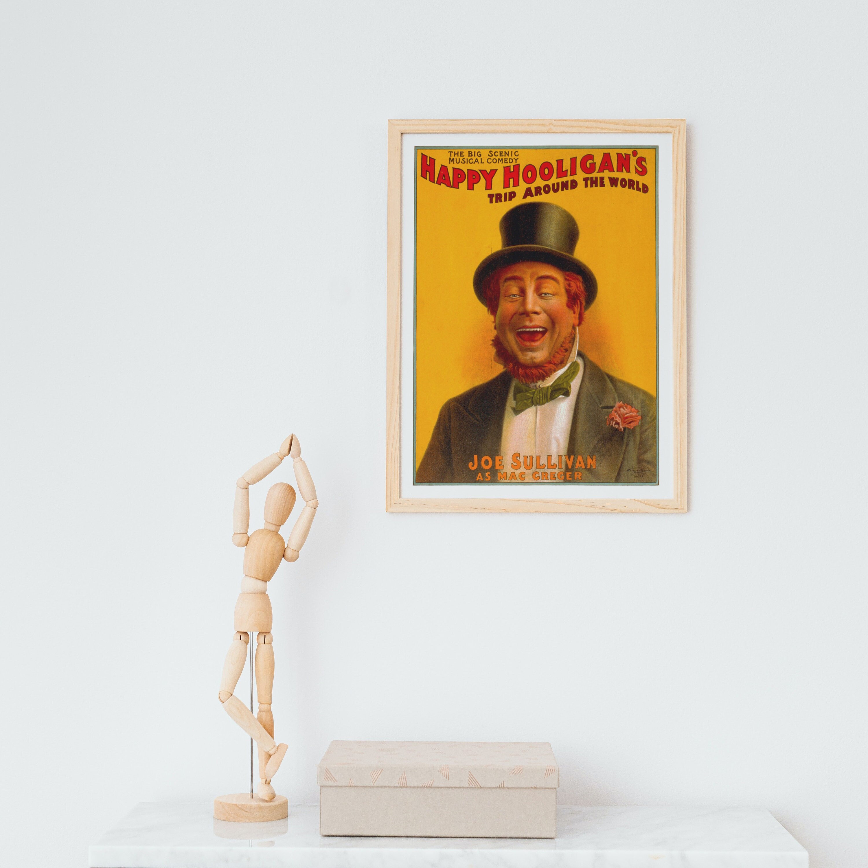 Vintage Broadway Poster Happy Hooligan DIY PRINTABLE - Etsy UK