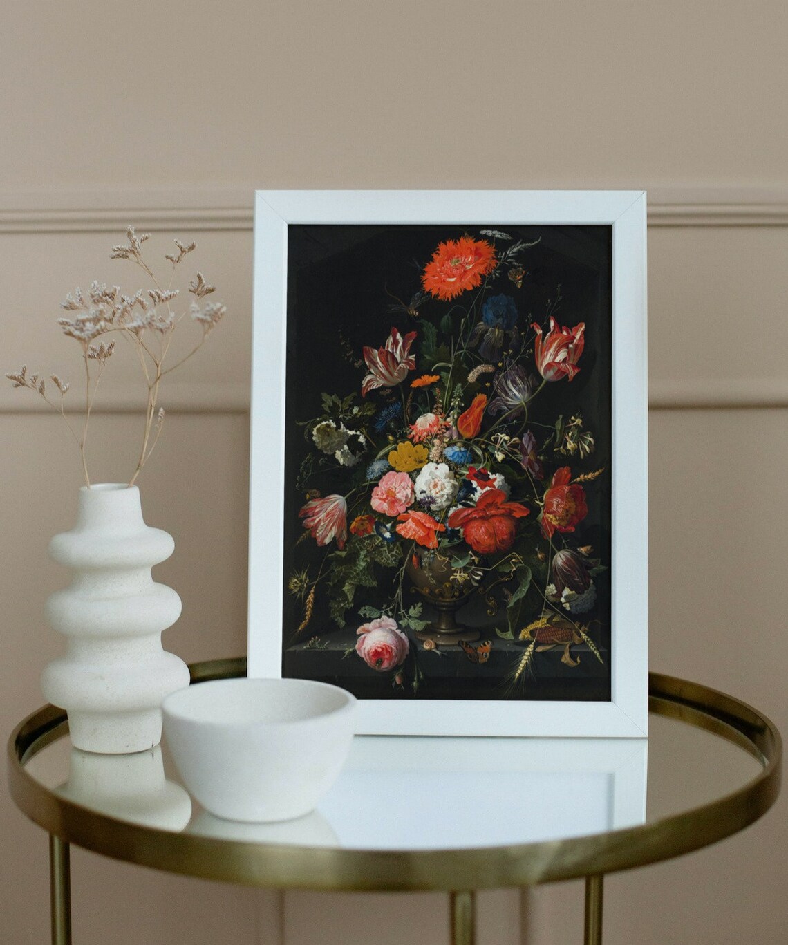 Abraham Mignon Large FLORAL OIL PAINTING Original Flowers - Etsy