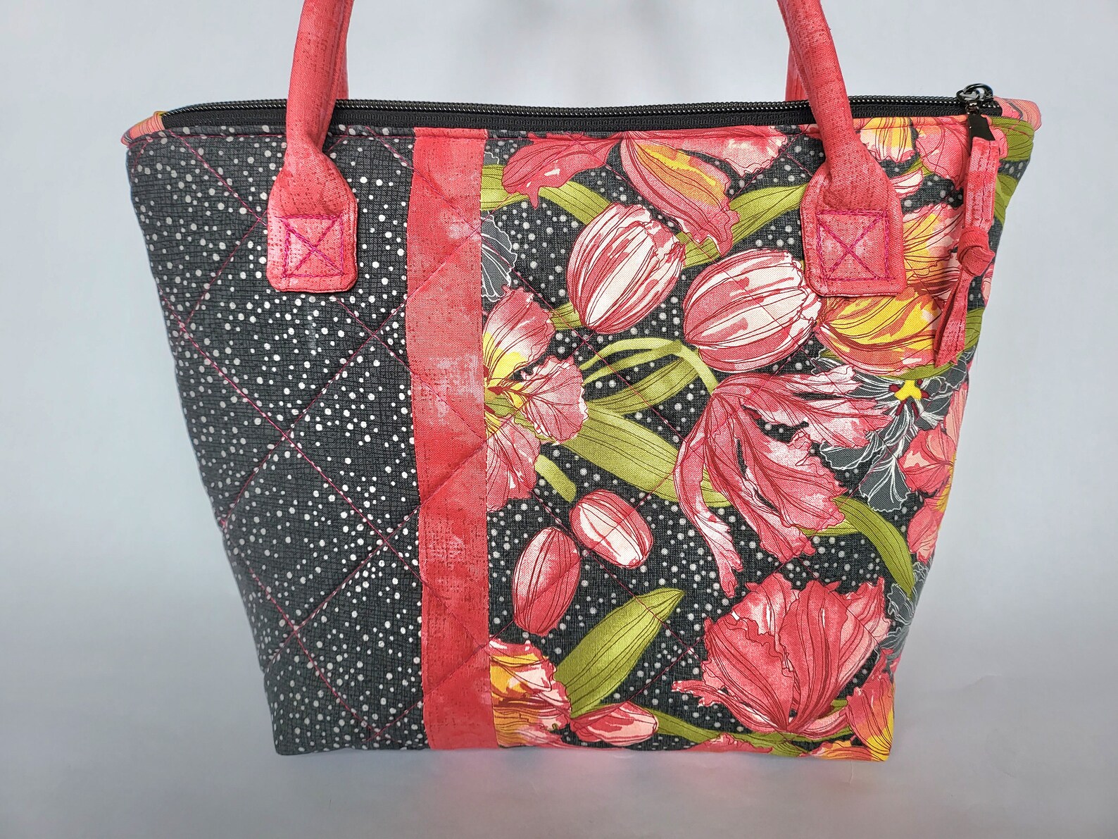 Matching Quilted Purse and Wallet Combo Tulip Tango - Etsy