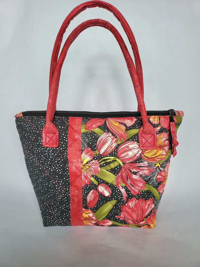 Matching Quilted Purse and Wallet Combo Tulip Tango - Etsy