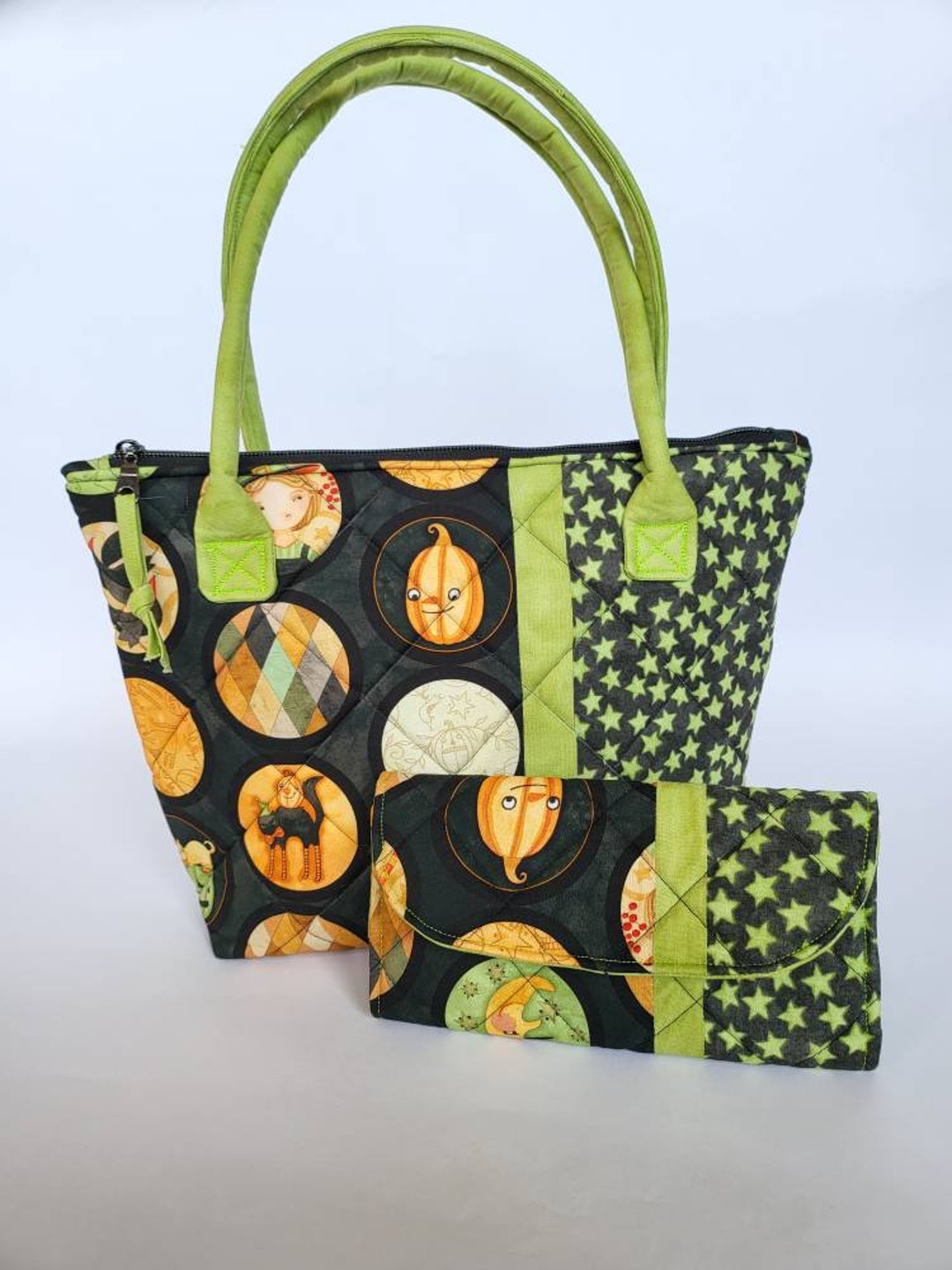 Matching Quilted Purse and Wallet Combo Halloween Fall Coordinated - Etsy