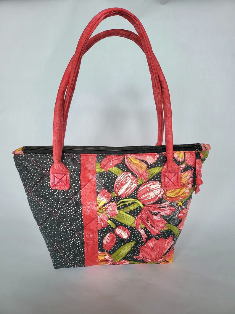 Matching Quilted Purse and Wallet Combo Tulip Tango - Etsy