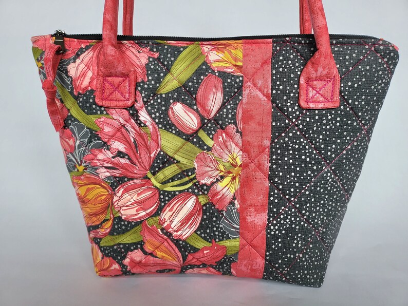 Matching Quilted Purse and Wallet Combo Tulip Tango - Etsy