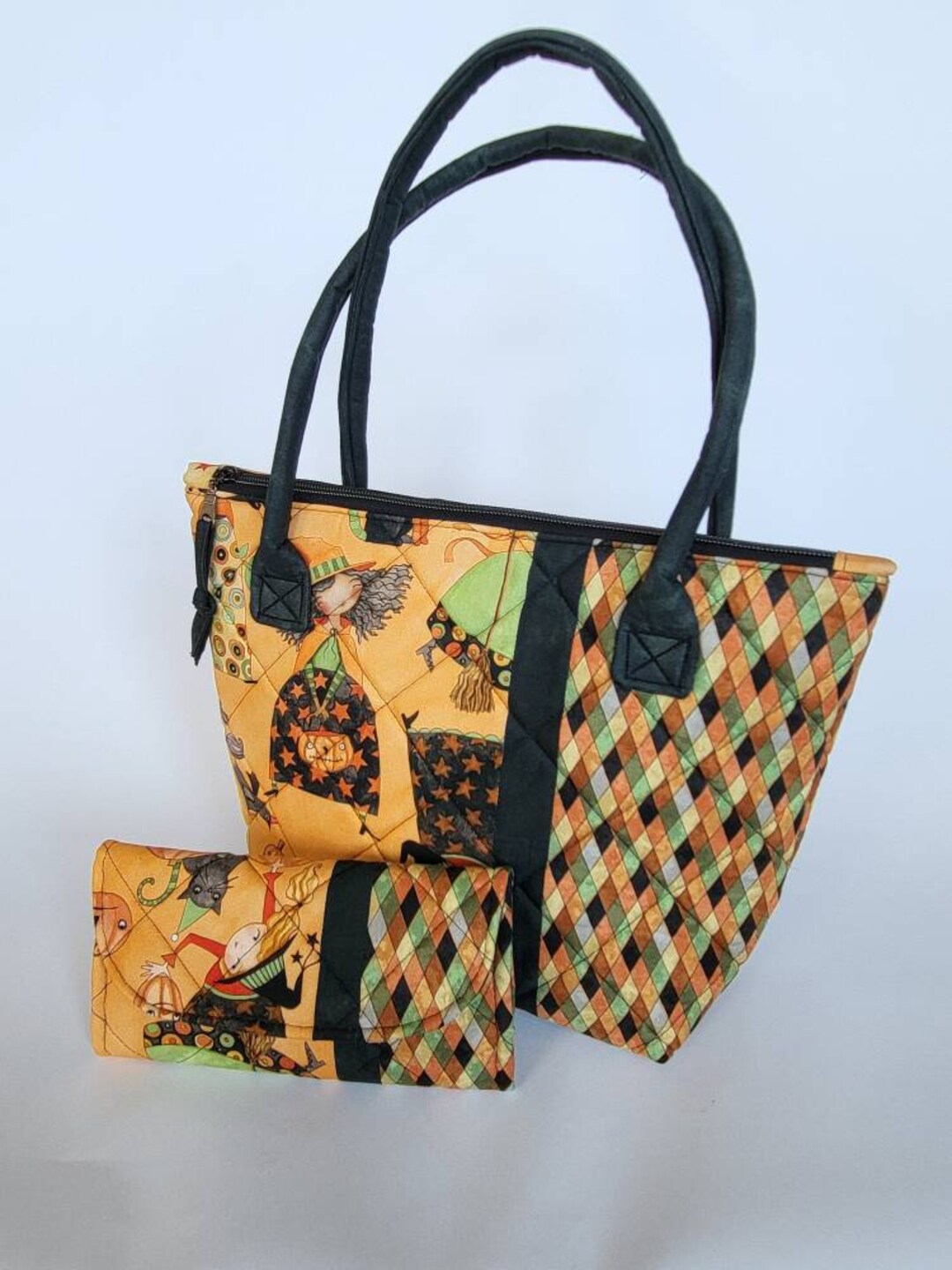 Matching Quilted Purse and Wallet Combo Halloween Fall Coordinated - Etsy