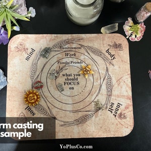 Charm Casting Mat- Shadow Work: Charm Reading, Charmancy, Divination ...