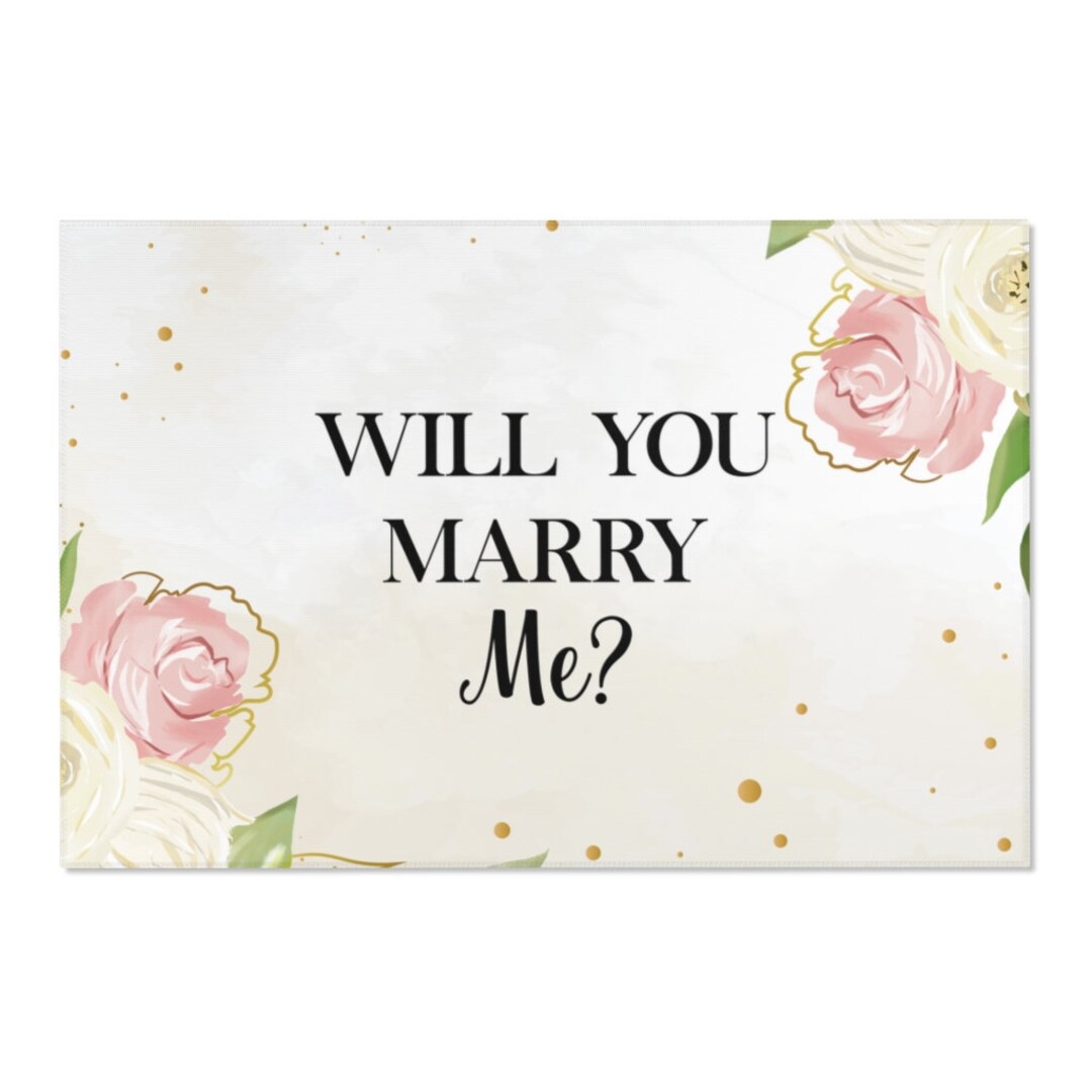 Marry Me Proposal Rug: Proposal Ideas, Marriage Proposal, Wedding ...