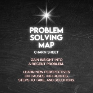 Problem Solving Map Charm Casting Sheet + Guide: Charm Reading ...