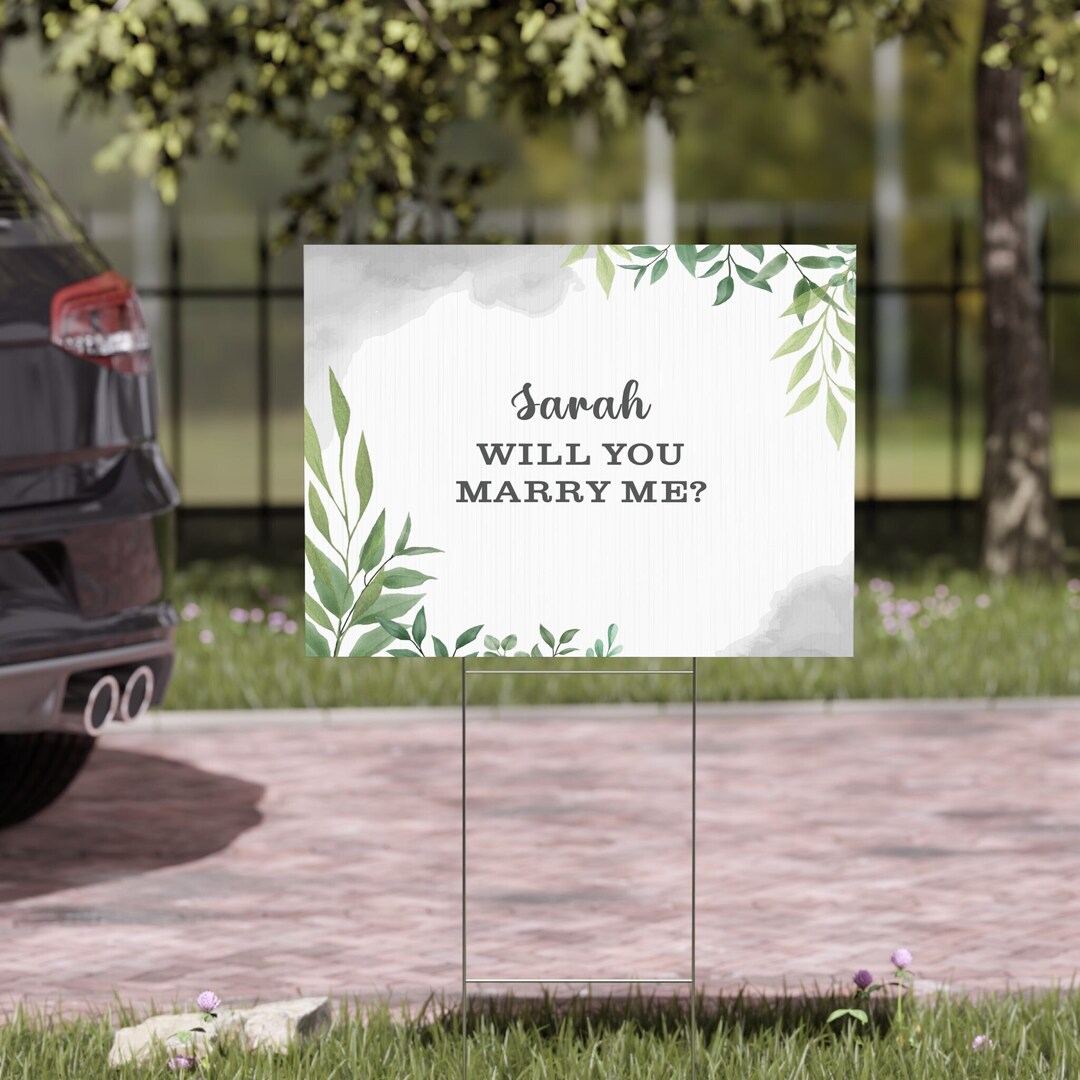 Will You Marry Me Sign, Marriage Proposal Sign, Engagement Décor ...