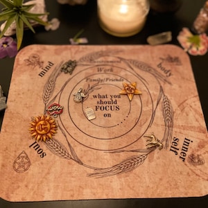 Charm Casting Mat- Focus: Charm Reading, Charmancy, Divination Board ...