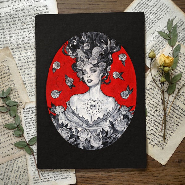 Gothic Woman Art - Etsy