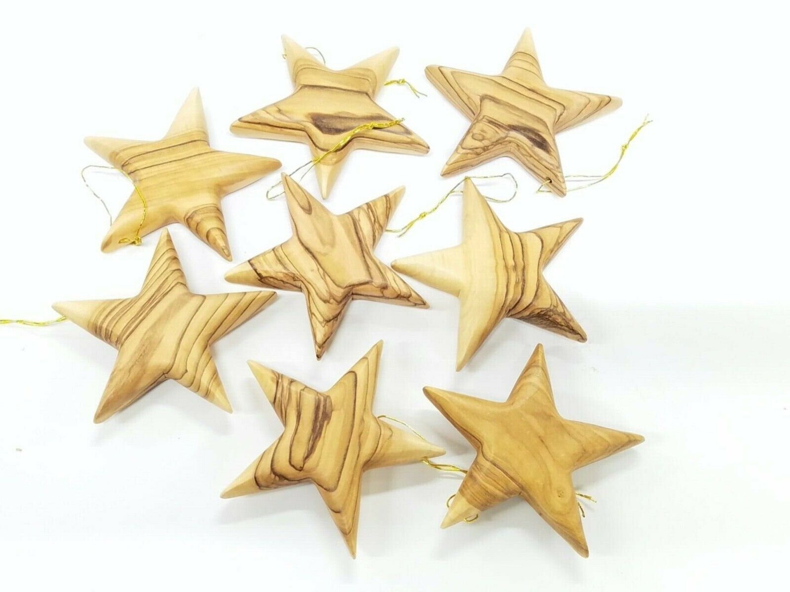 3 Inch Star Shaped Bethlehem Olive Wood Christmas Tree Hanging - Etsy
