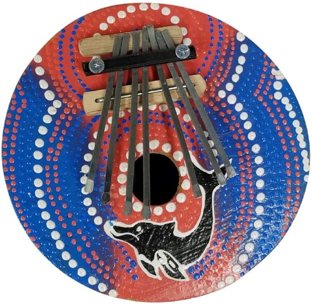 Kalimba Coconut Shell Thumb Piano Mbira With 7 Tunable Keys and Fully ...