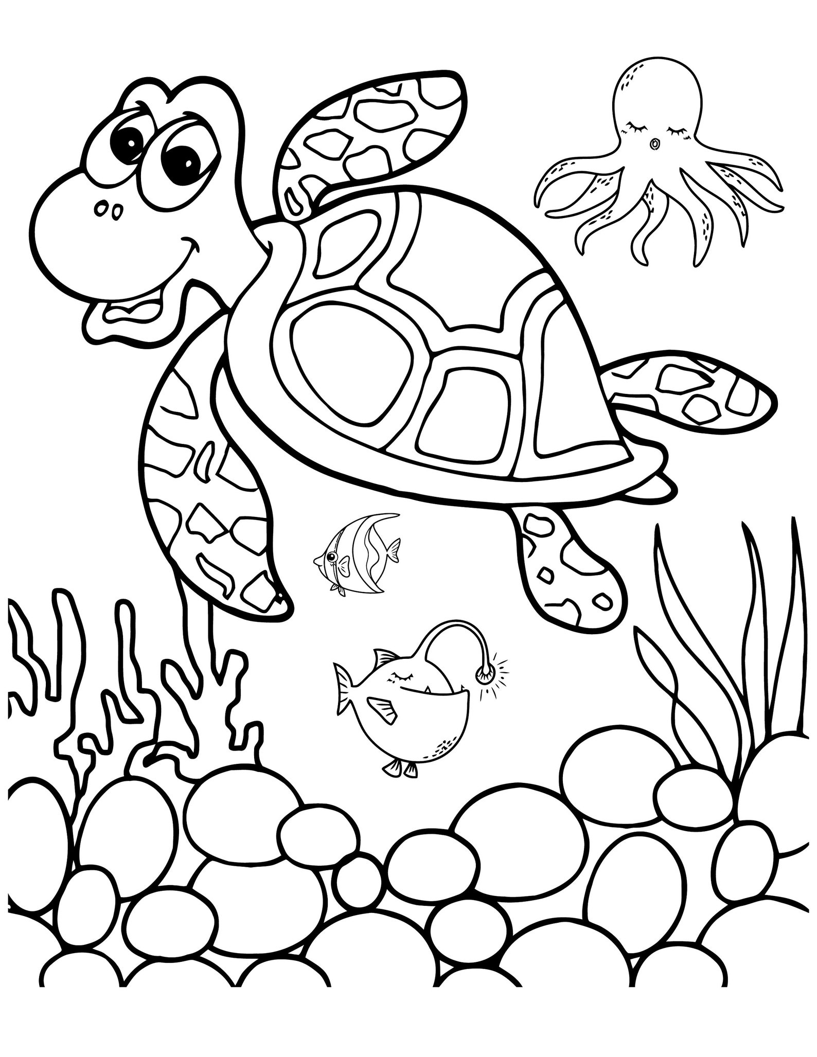 Printable Sea Animals Coloring Pages! (JPG/PDF 37 PG) - Etsy Canada