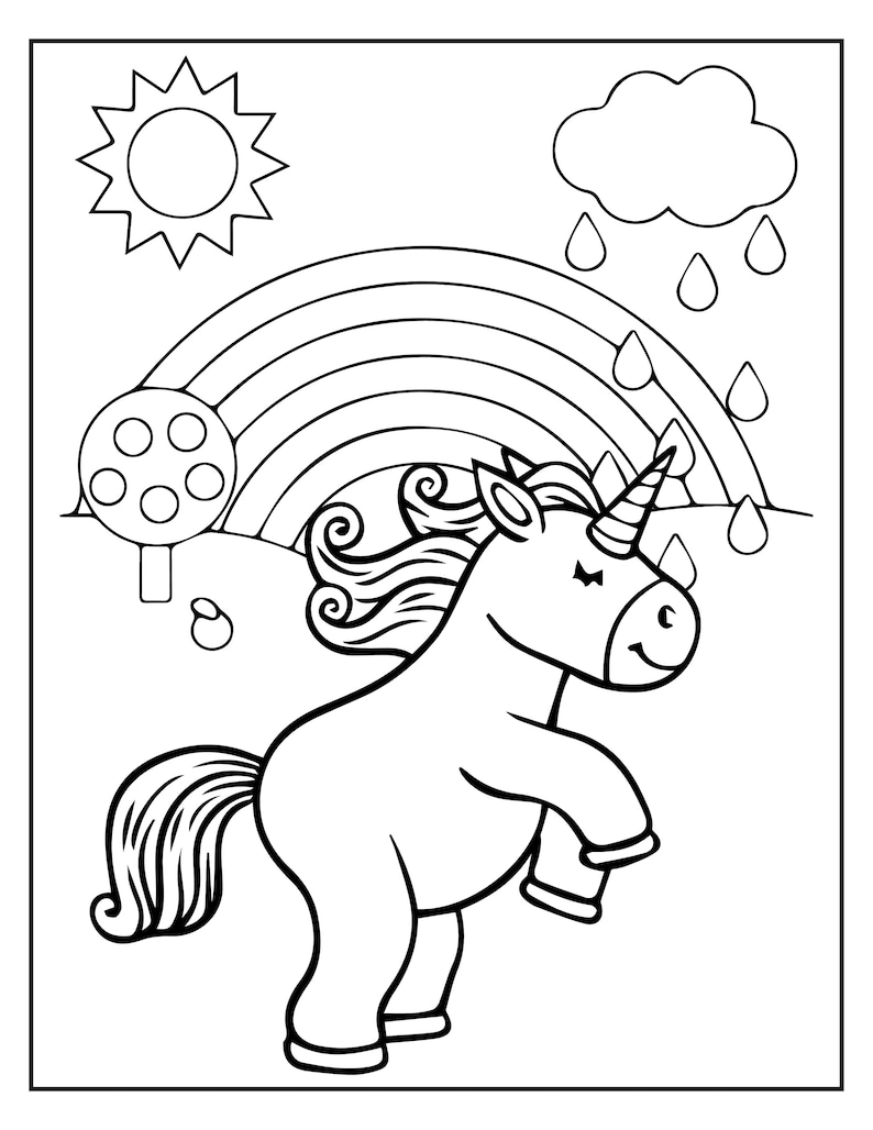 Printable Various Playful Coloring Pages JPG/PDF 200 PG - Etsy