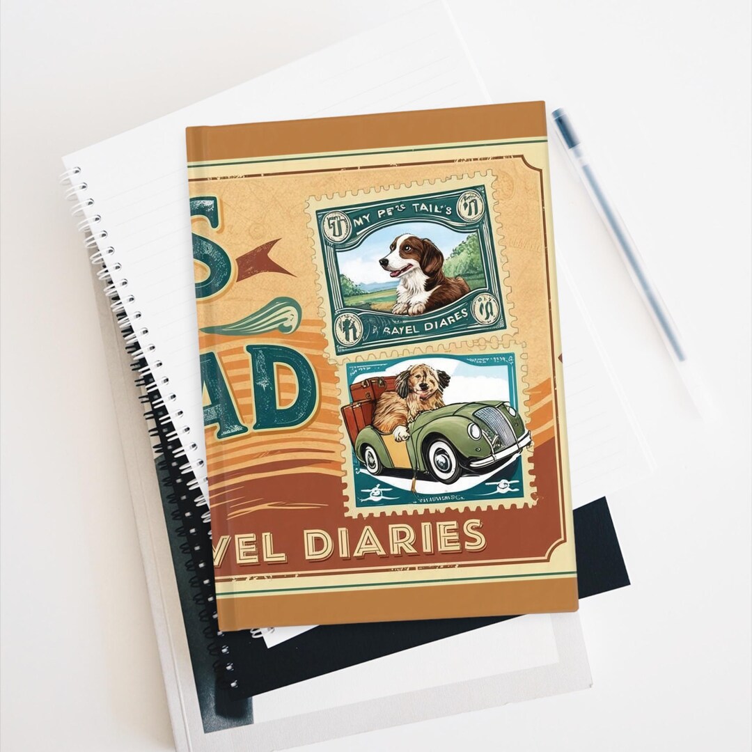 Pet Travel Journal Dog Adventure Logbook Vacation Memory Book for Pet ...