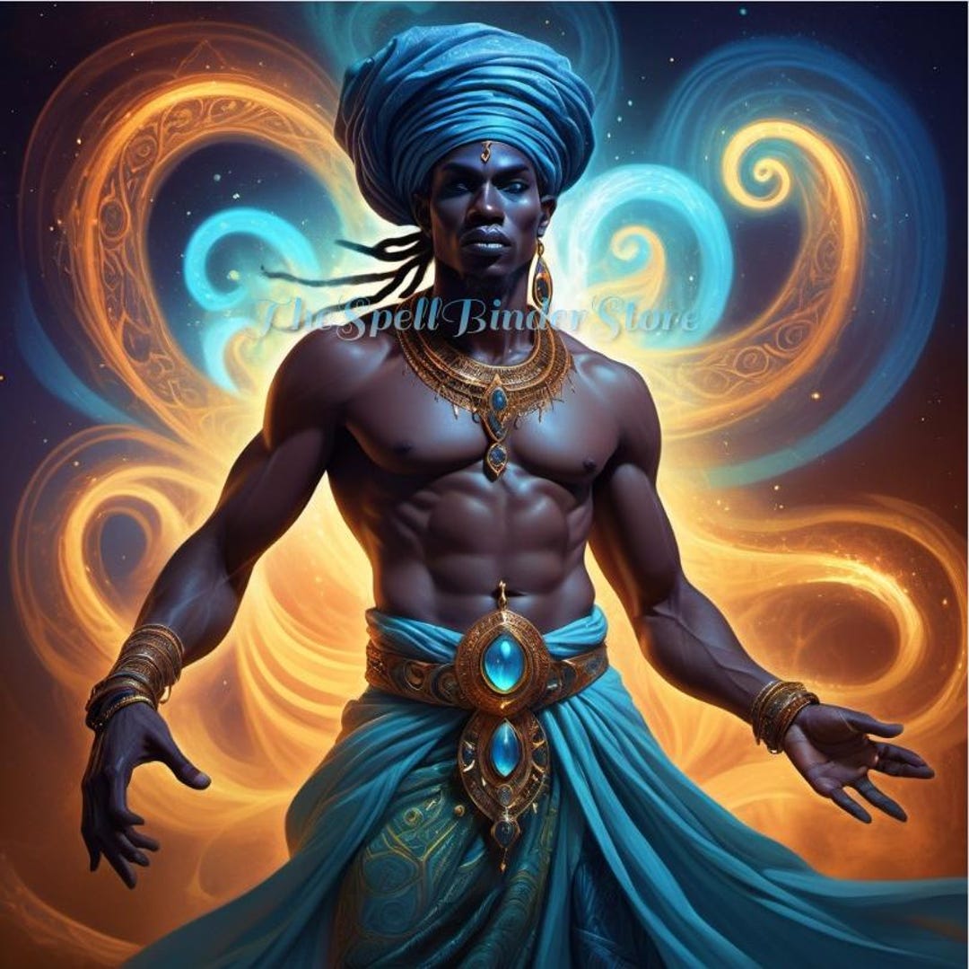 Male African Djinn Spirit Companion Remote Binding - Etsy