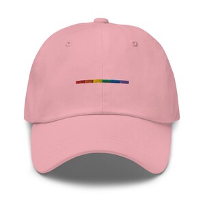 Subtle Rainbow Pride Cotton Dad Hat - Perfect for LGBTQ+ Allies and ...