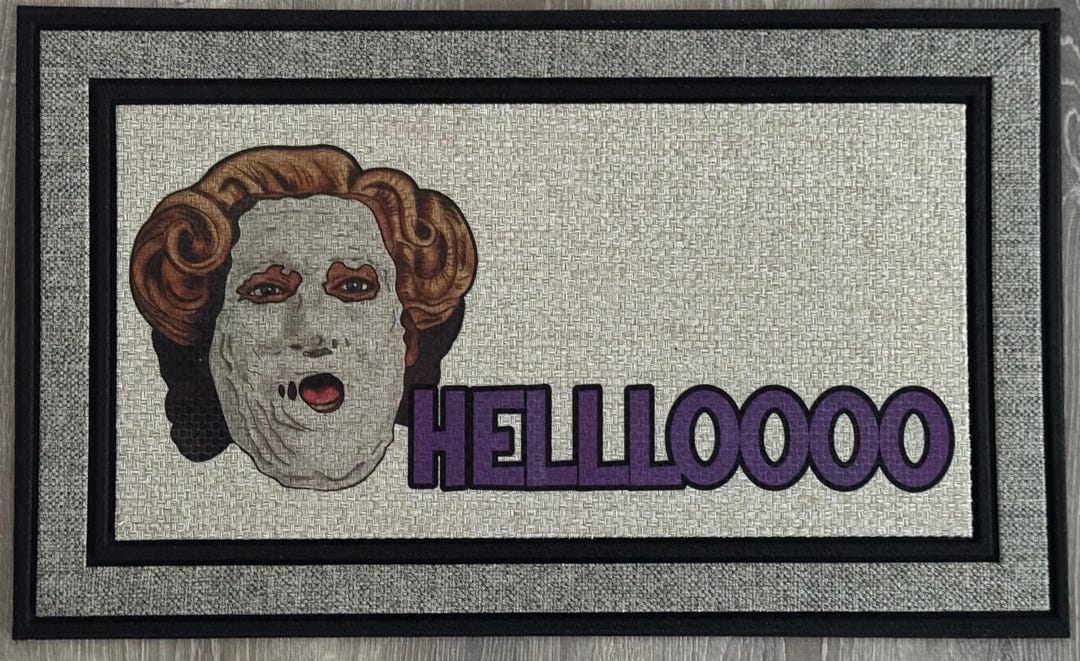 Mrs. Doubtfire (robin Williams) Pie Hello Outdoor Welcome Mat - Etsy