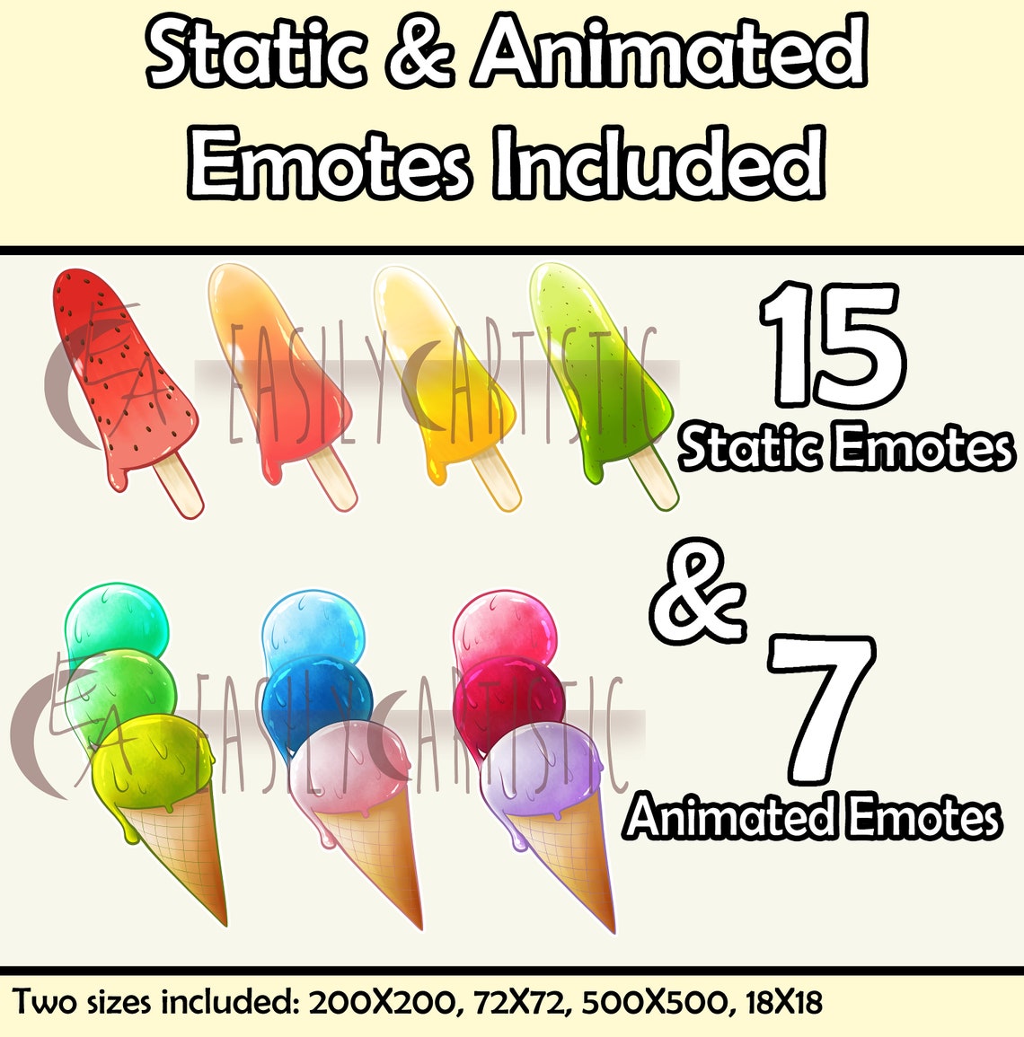 Discord Twitch Emote Emoji Pack |1| Summer Emotes - Etsy