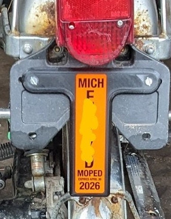 Moped Registration Mount - Etsy