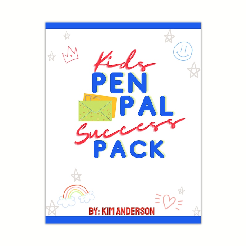 Kid's Pen Pal Success Printable Pack - Etsy