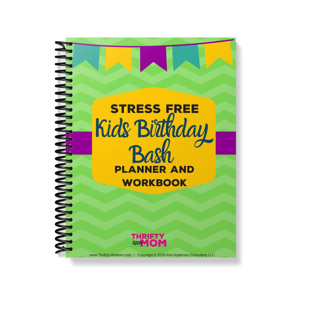 Stress Free Kids Birthday Bash Planner & Workbook - Etsy