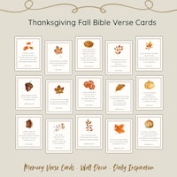 Fall Blessing Printable Bible Verse Notecard Religious Home Decor ...