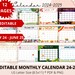 Editable Calendar 2024 2025, Back to School, Kid Calendar, Academic ...