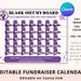 Editable Cheer Pick a Date to Donate, Purple Theme, Fundraising ...