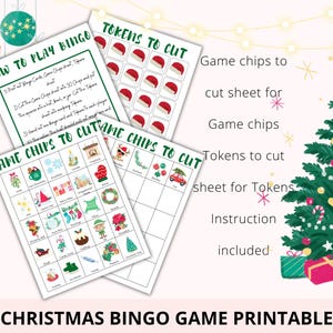 Christmas Bingo Game Printable, Break the Ice, Christmas Bingo Pattern ...