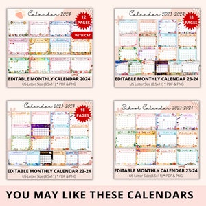 Editable Halloween Calendar 2024, October 2024 Calendar, Trick or Treat ...