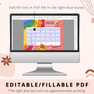 Editable June Calendar 2025, June Planner 2025, Pride Month, Queer ...