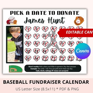 Editable Baseball Black Out My Board, Pick A Date to Donate, Who Has My ...