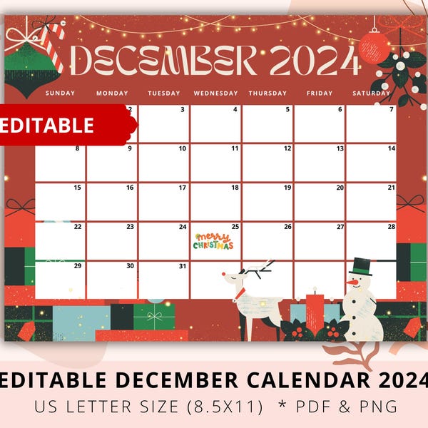 Editable Calendar 2024 2025, School Year Calendar, Back to School ...
