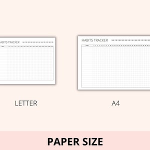 Editable Habit Tracker, Habit Tracker Printable, Tracker Journal ...
