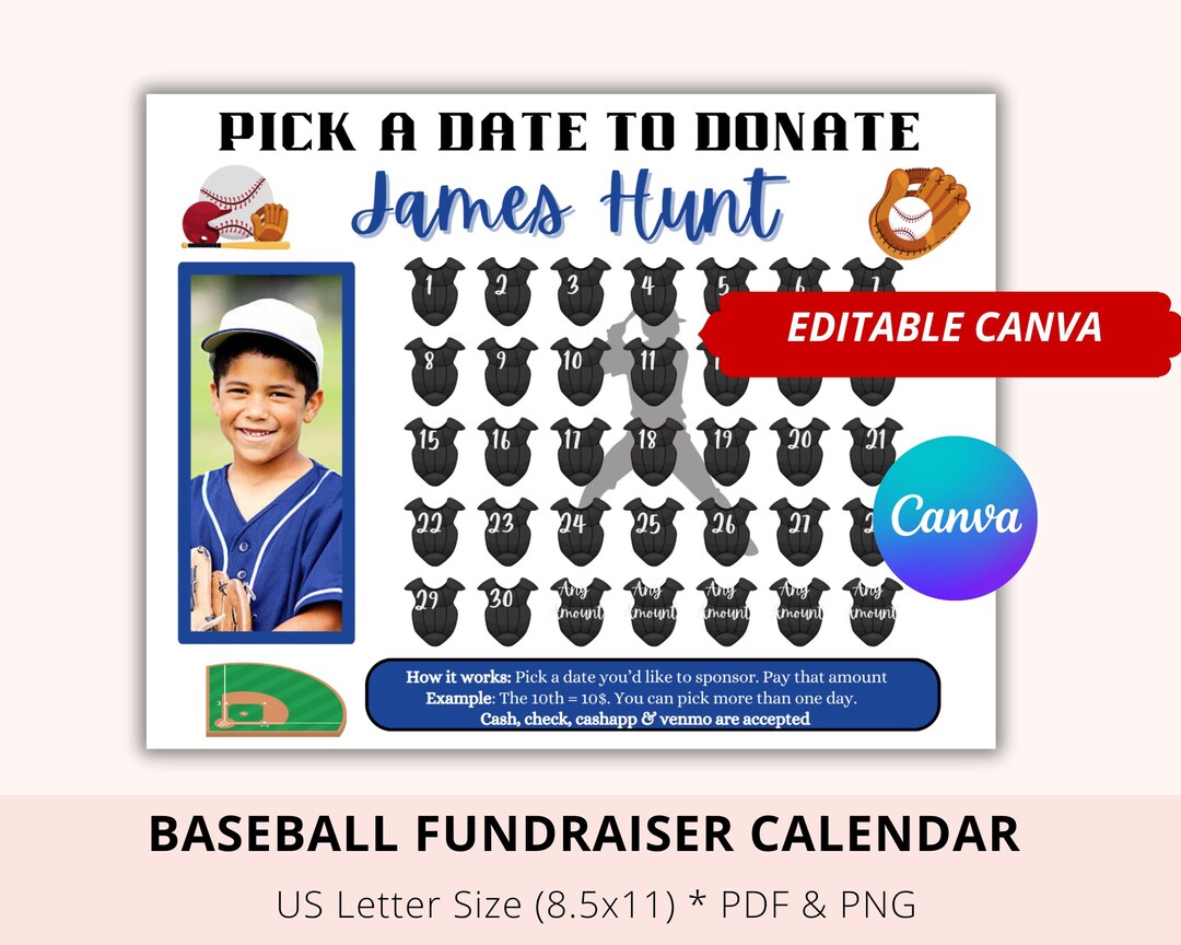 Editable Baseball Black Out My Board, Team Fund Donate, Pay My Batting ...