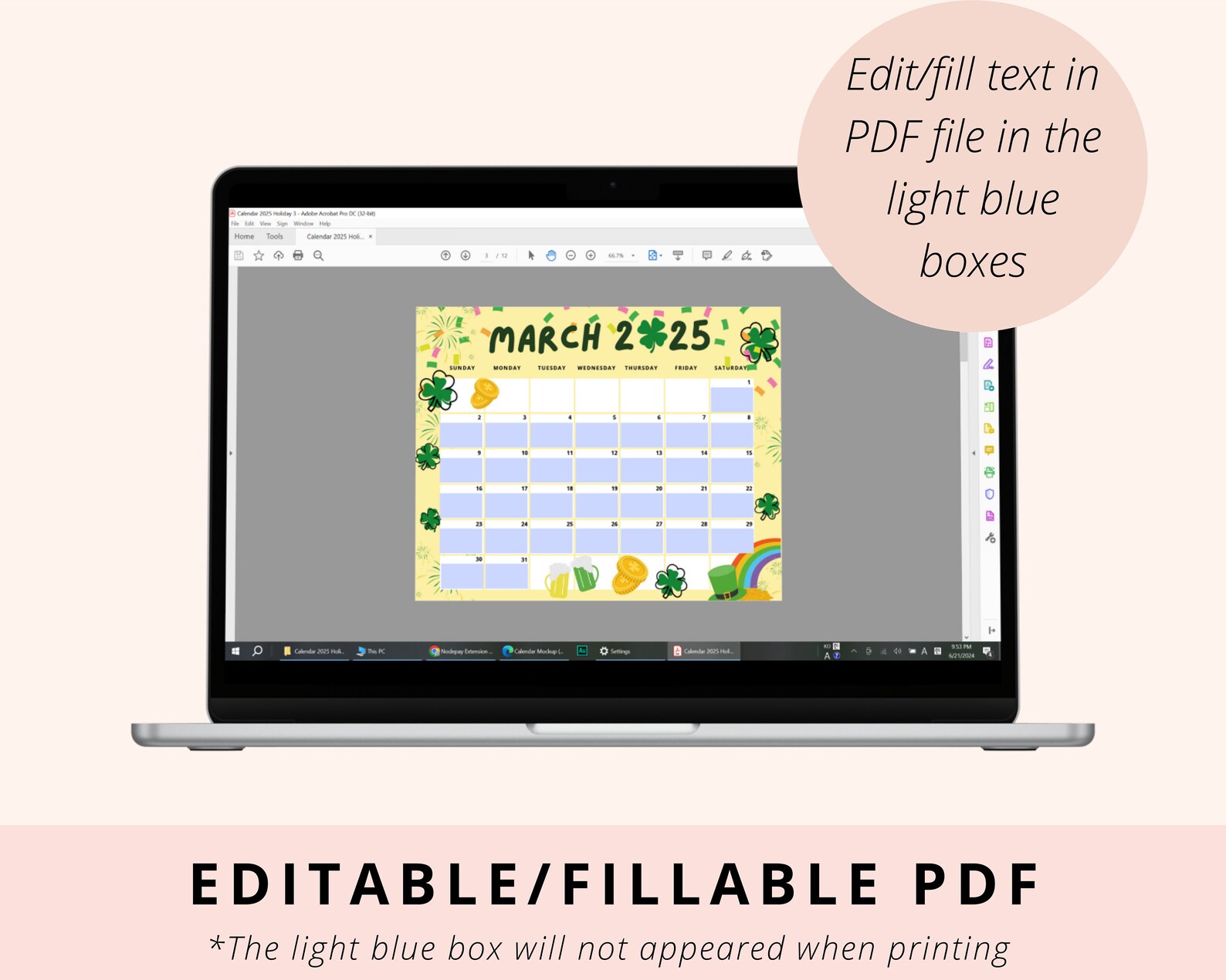 Editable Monthly Calendar 2024 2025, Teacher, Kid, Back to School ...