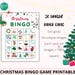 Christmas Bingo Game Printable, Break the Ice, Christmas Bingo Pattern ...