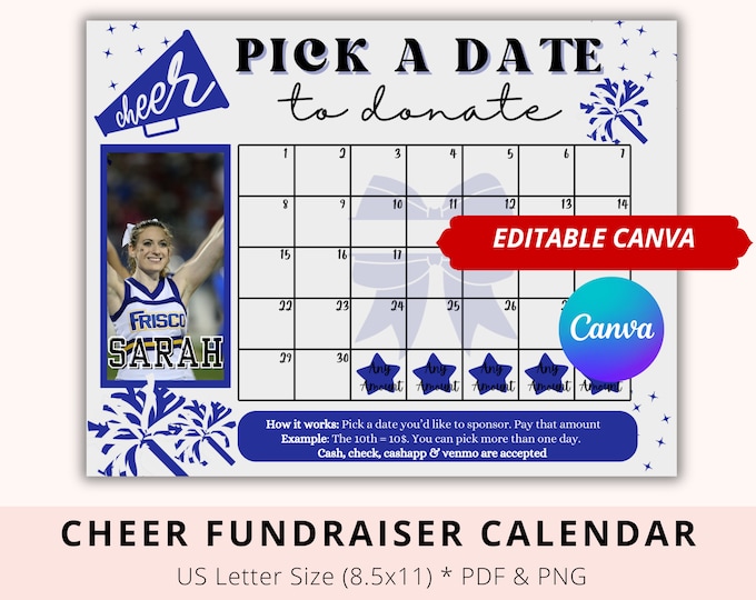 All Purpose Fundraiser Calendar, Pick A Date to Donate Fundraiser ...