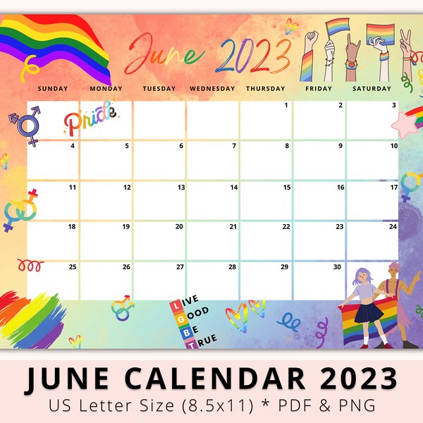 June Fillable Calendar - Etsy