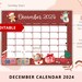 Editable Christmas Calendar 2024, December 2024 Planner, Christmas ...