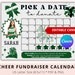 Editable Cheer Black Out My Board, Pick a Date to Donate, Fill My Bow ...