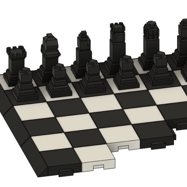 3d Printed Chess Set - Etsy