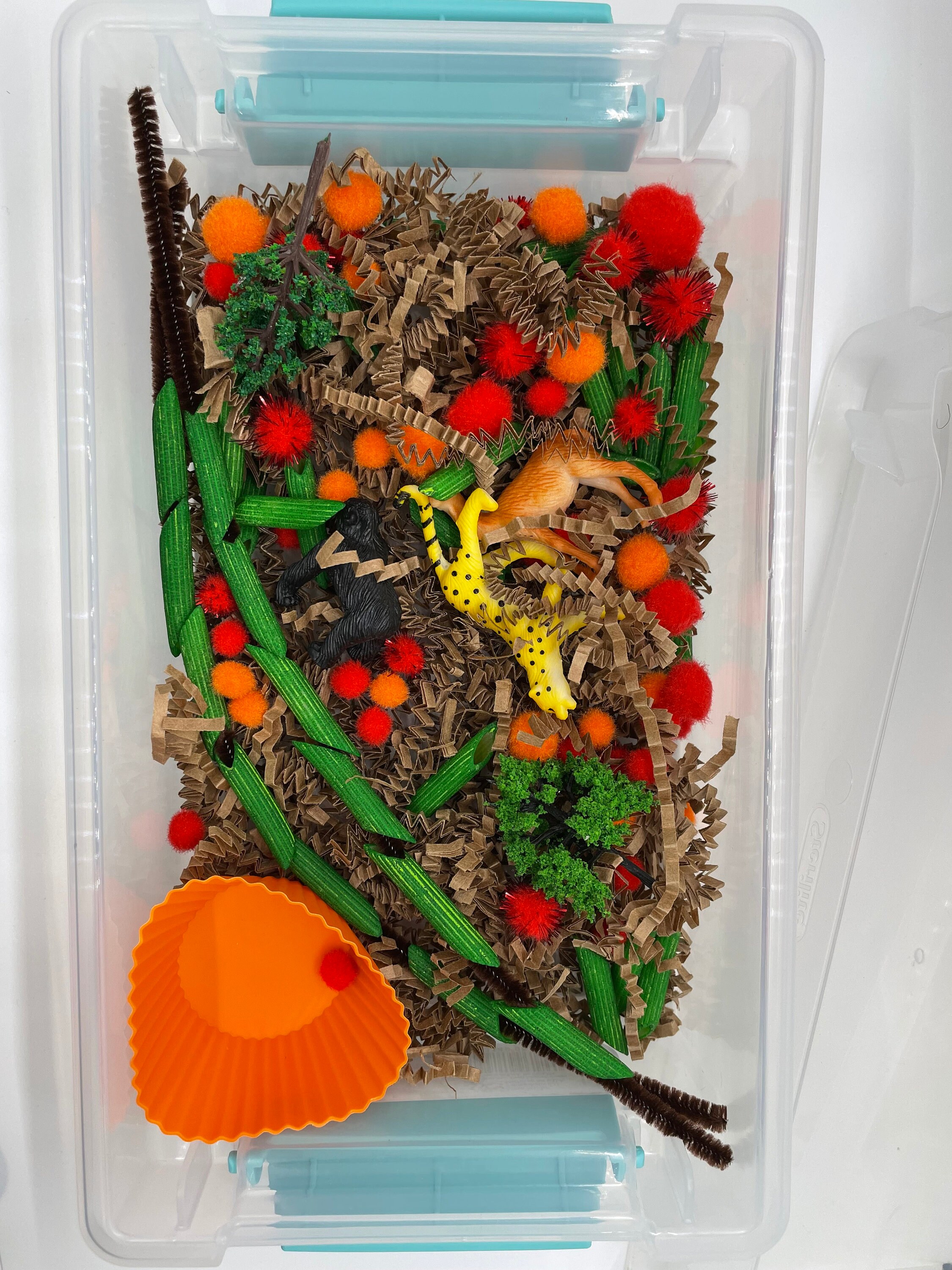 Animal Sensory Bin Safari Sensory Bin Jungle Sensory Bin Sensory Kit ...