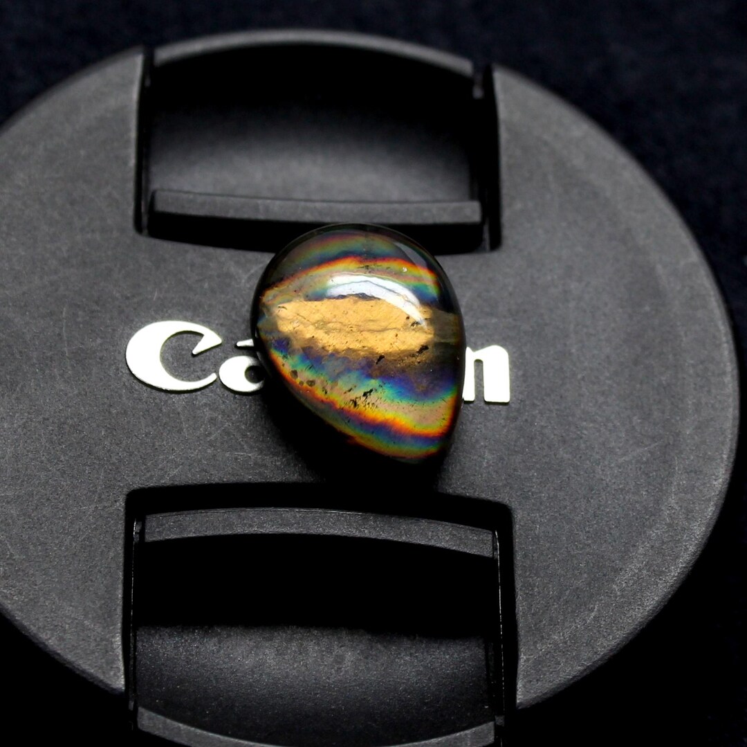 AAA TOP QUALITY Rainbow Fire Doublet Quartz-pear Shape Cabochon Rainbow ...