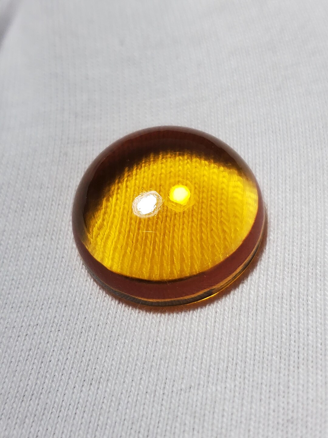 AAA Yellow Citrine Round Cabochon: Loose Gemstone (20x20mm, 25 Cts) - Etsy