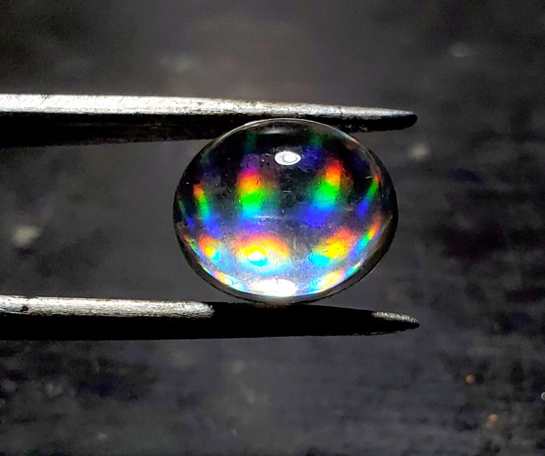 Doublet Quartz-rainbow Fire Doublet-doublet Oval Cabochon-aaa Flashy ...